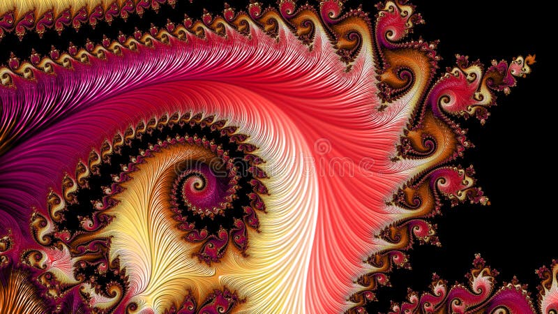 Abstract Computer Generated Fractal Design. a Fractal is a Never-ending ...