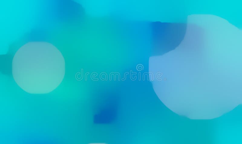 Turquoise Blue Circles Abstract Painting Stock Image - Image of teal ...