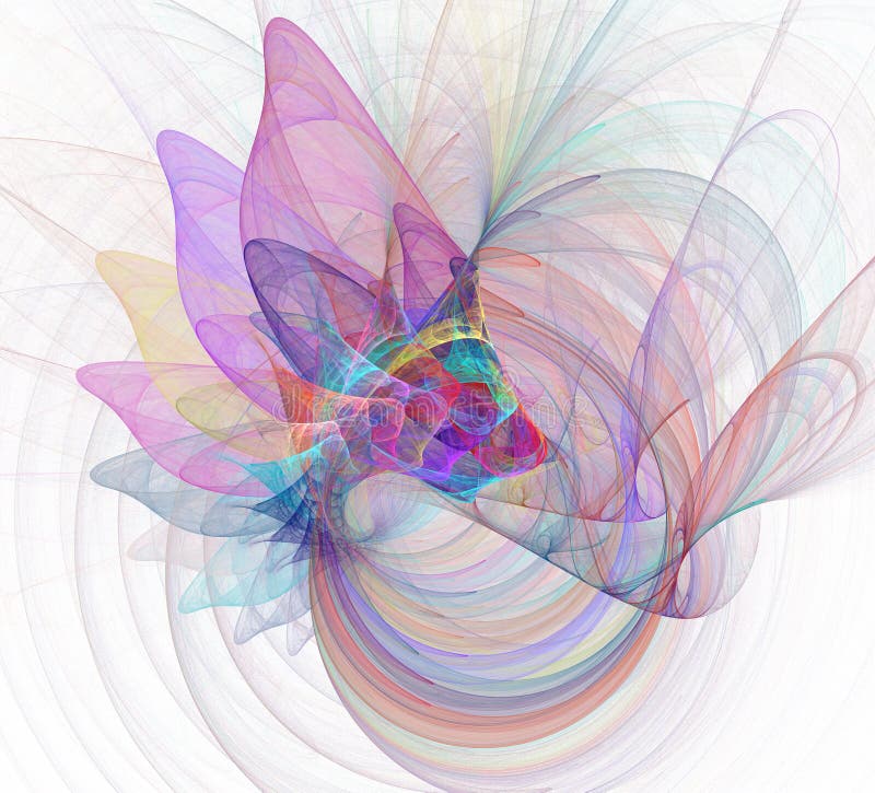 An Abstract Computer Generated Modern Fractal Design. Abstract Fractal ...