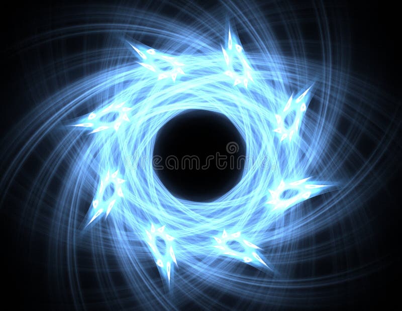 An Abstract Computer Generated Modern Fractal Design on Dark Background ...