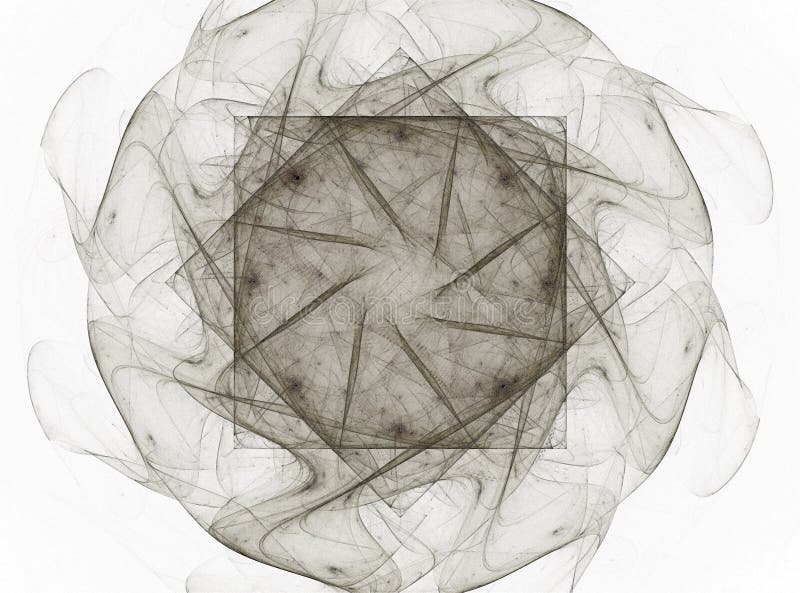 An Abstract Computer Generated Modern Fractal Design on Dark Background ...