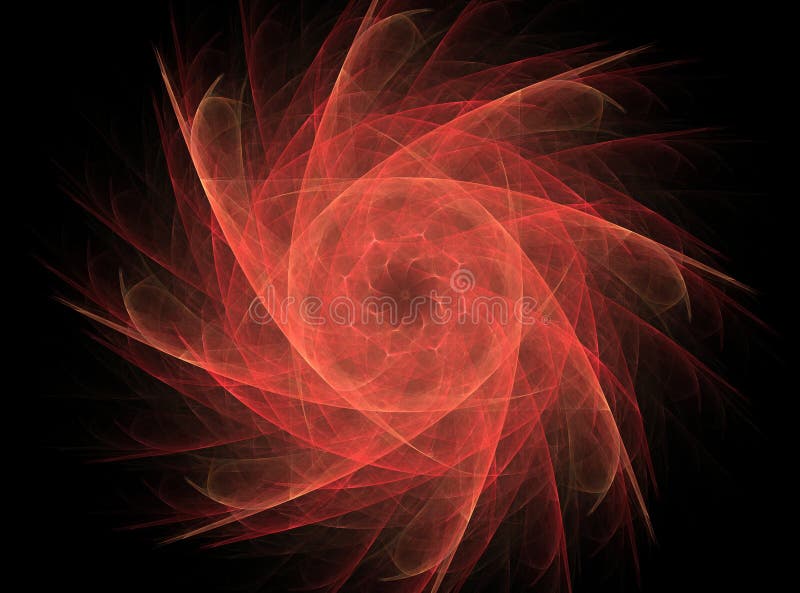 An Abstract Computer Generated Modern Fractal Design on Dark Background ...