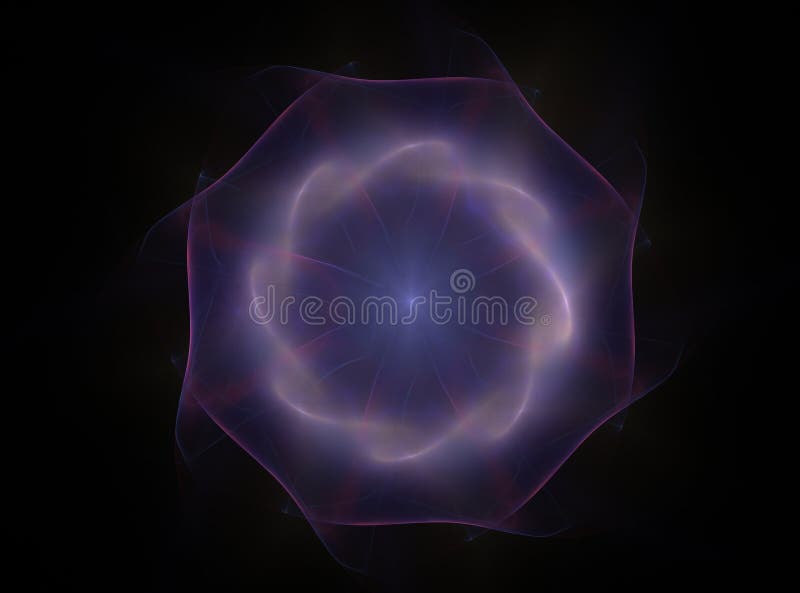 An Abstract Computer Generated Modern Fractal Design on Dark Background ...