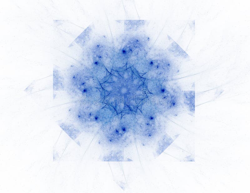 An Abstract Computer Generated Modern Fractal Design on Dark Background ...