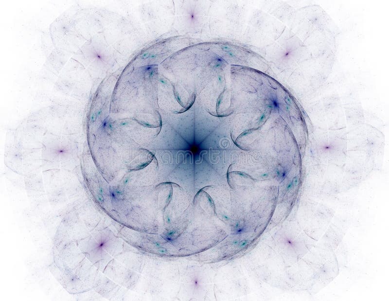 An Abstract Computer Generated Modern Fractal Design on Dark Background ...