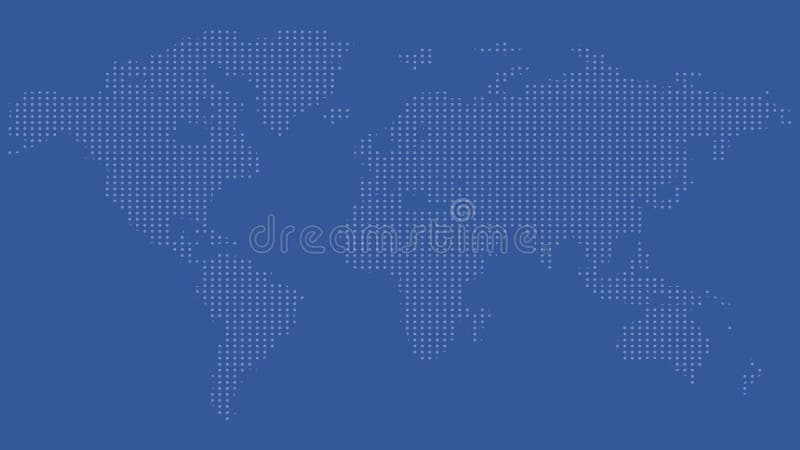 Abstract Computer Graphic World Map of Blue Round Dots. Stock ... Abstract Computer Graphic World Map of Blue Round Dots. Stock ...