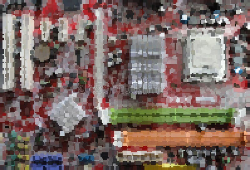 Colorful Motherboard stock image. Image of component, colourful - 4728241