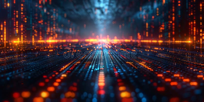 Abstract Computer Screen Display Stock Illustration - Illustration of ...