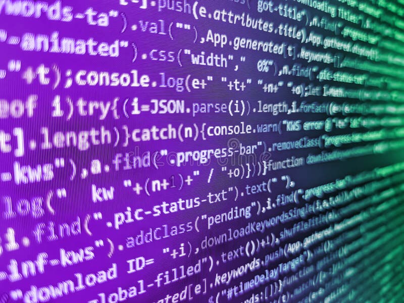 Abstract Computer Script Code Abstract Screen Of Software Website Html Code On The Laptop