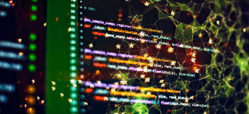Abstract Computer Script Codecomputer Script Stock Image Image Of Arduino Display 272257549