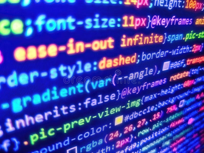 Programmer Developer Screen Software Developer Programming Code On
