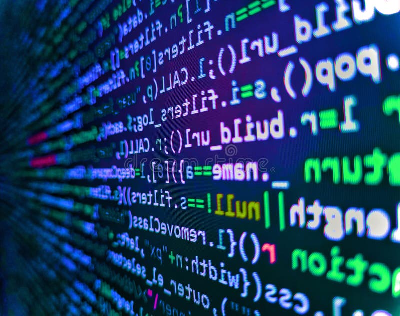 Abstract Computer Script Code. Monitor Closeup of Function Source Code ... Abstract Computer Script Code. Monitor Closeup of Function Source Code ...
