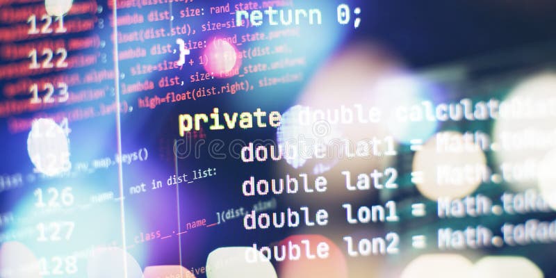 Abstract Computer Script Code. New Technology Revolution Stock Image ... Abstract Computer Script Code. New Technology Revolution Stock Image ...