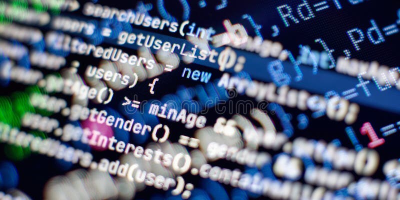 Abstract Computer Script Code New Technology Revolution Stock Image Image Of Monitors Matlab