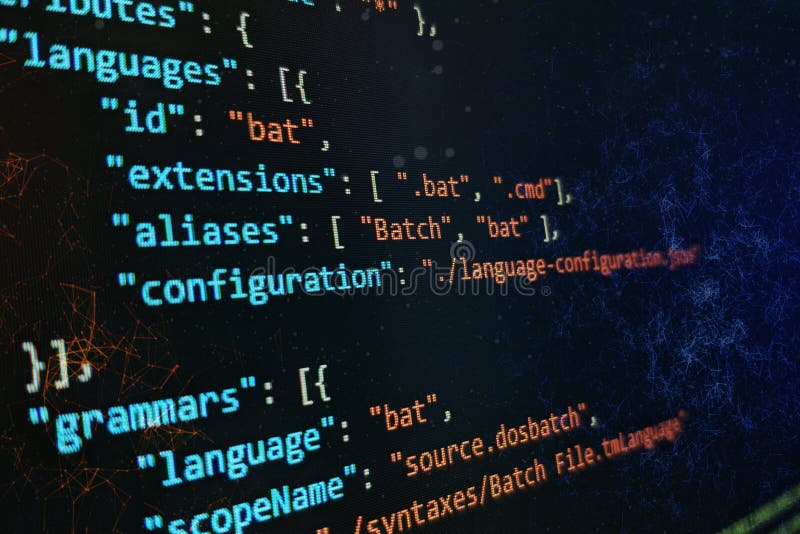 Software Developer Programming Code Abstract Computer Script Co Stock Image Image Of Graphic