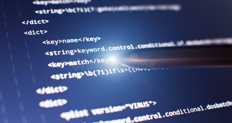 Abstract Computer Script Code Programming Code Screen Of Software Developer Stock Image Image 6923