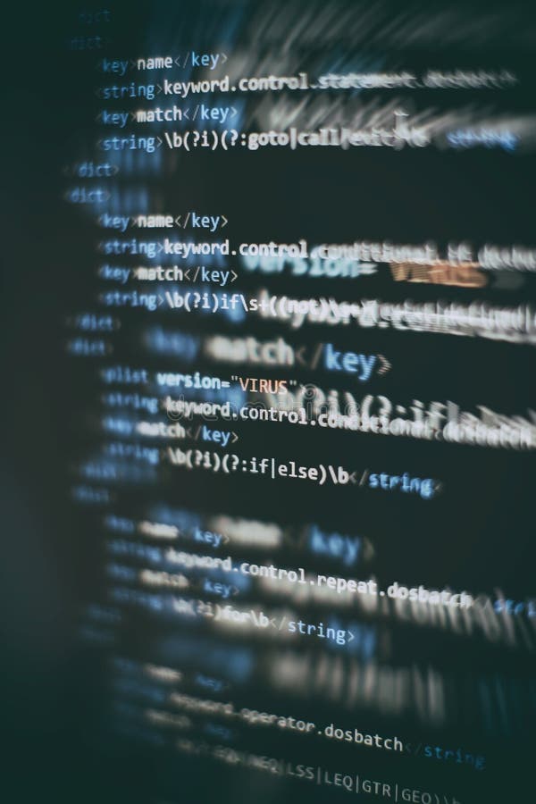 Abstract Computer Script Code. Programming Code Screen of Software ... Abstract Computer Script Code. Programming Code Screen of Software ...