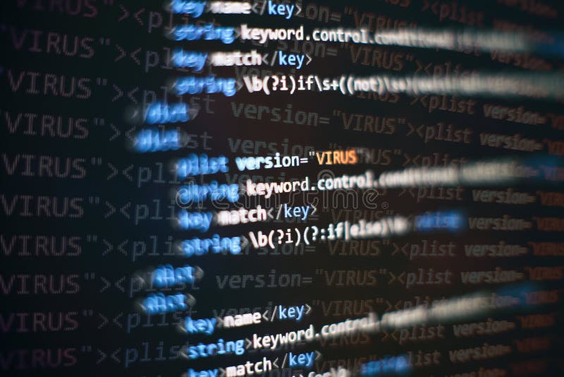 Abstract Computer Script Code Programming Code Screen Of Software Developer Software