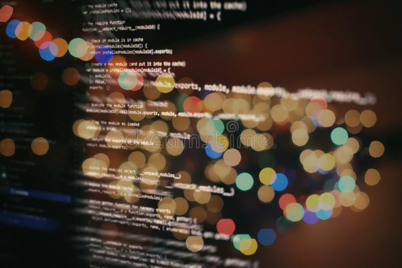 Abstract Computer Script Code Programming Code Screen Of Software Developer Software