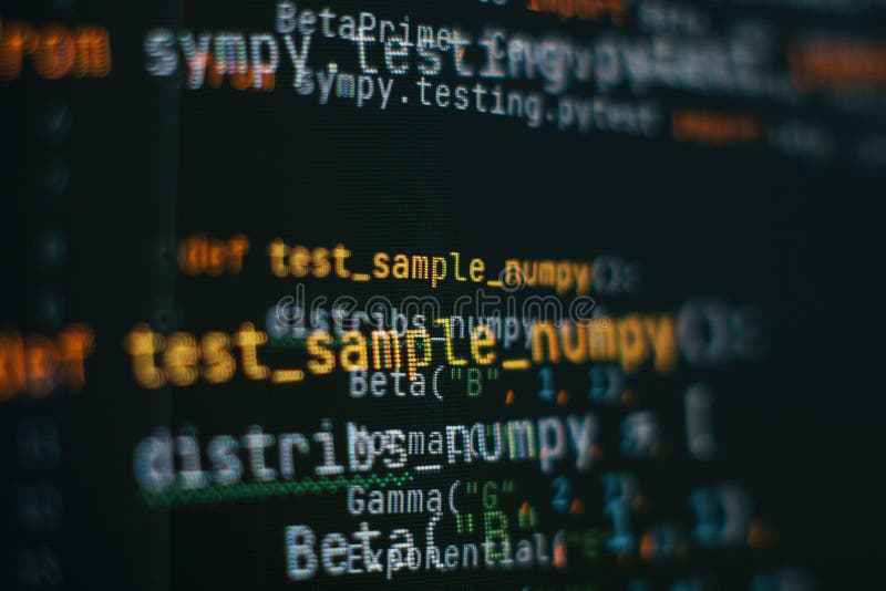 Abstract Computer Script Code Programming Code Screen Of Software Developer Software