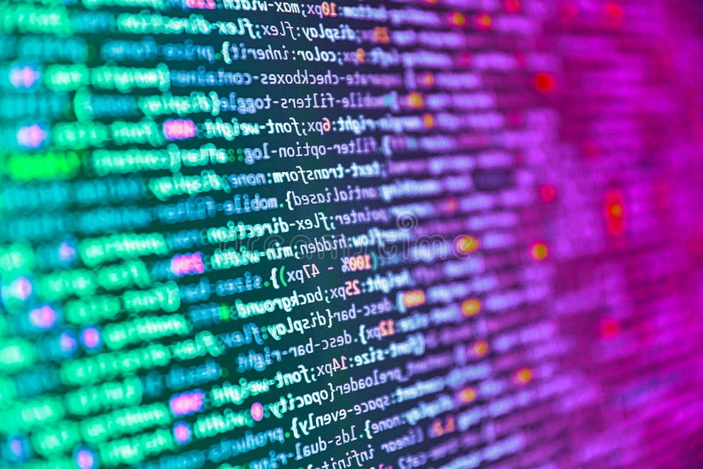Abstract Computer Script Code Web Programming And Bracket Technology