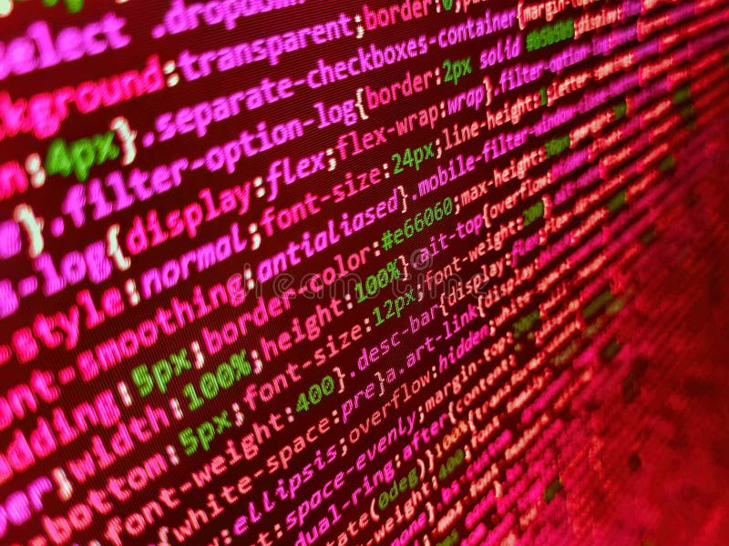 Abstract Computer Script Source Code Modern Technologies Web Cascading Design Abstract Modern