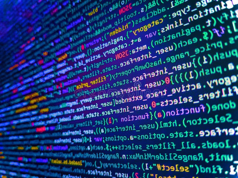 Abstract Computer Script Source Code Computer Program Preview Programming Code Screen Of 7963