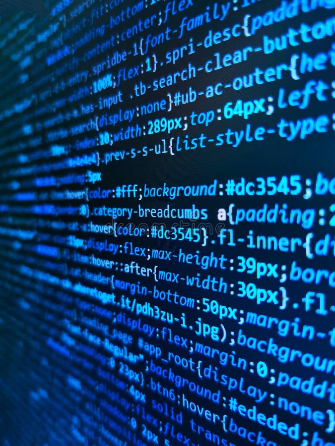 Abstract Computer Script Source Code Web Development Code Csssass Styles Preprocessor Script