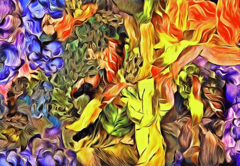 Abstract Computer Stylized Decorative Vintage Texture, Background ...