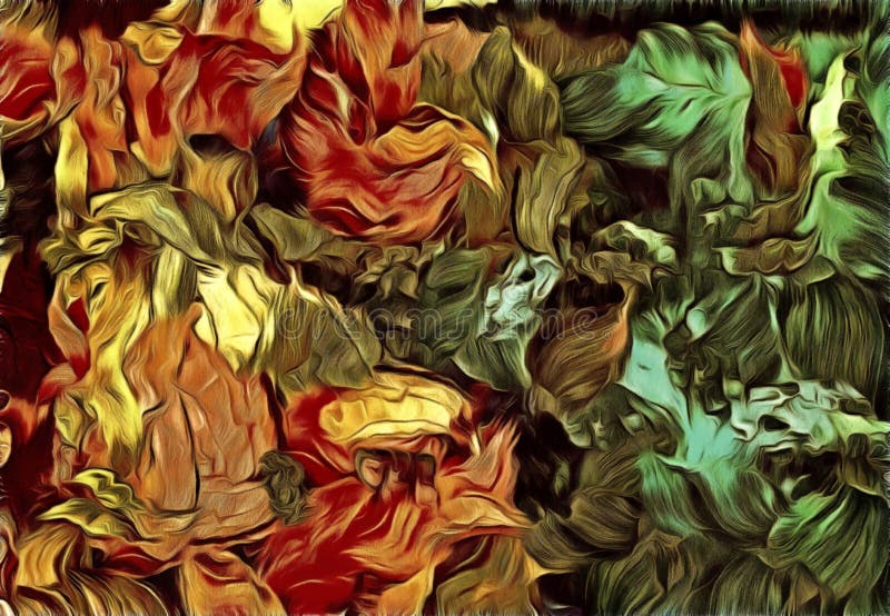 Abstract Computer Stylized Decorative Vintage Texture, Background ...