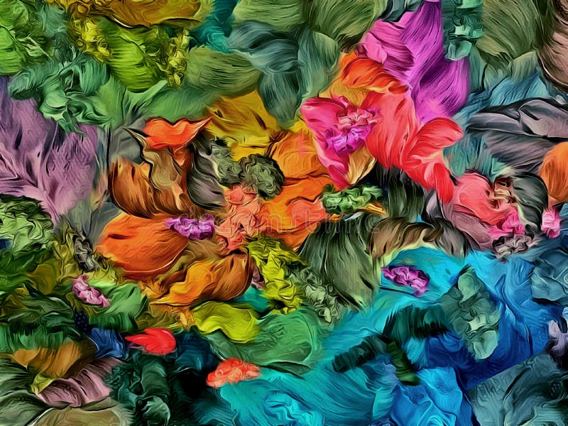 Abstract Computer Stylized Decorative Vintage Texture, Background ...