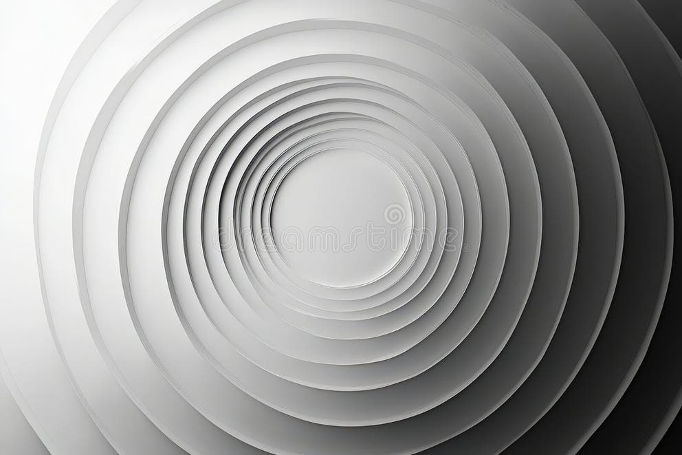 Abstract Concentric Circles Grayscale Design Pattern Stock Photo - Image of grayscale, subtle ...