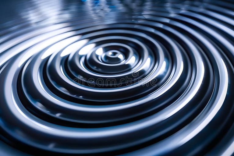 Abstract Concentric Circles, Liquid Metal Ripple Effect, Visualizing ...