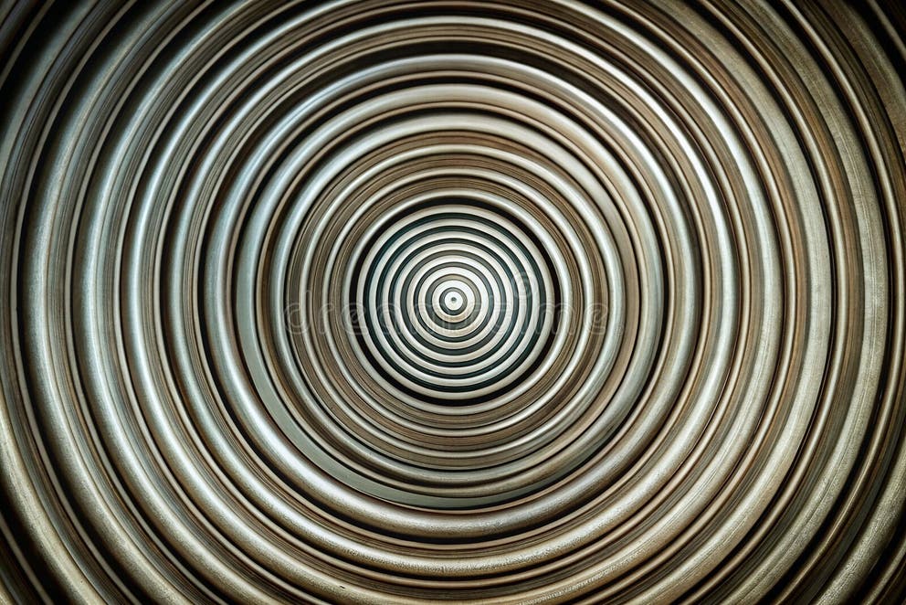 Abstract Concentric Circles, Metallic, Design Element, Visual Illusion ...