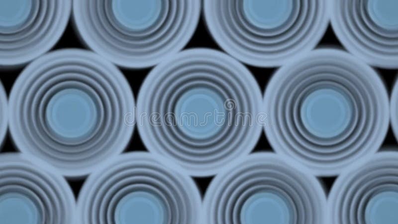 Abstract Concentric Circular Sound Waves in Soft Blue Tones Creating ...