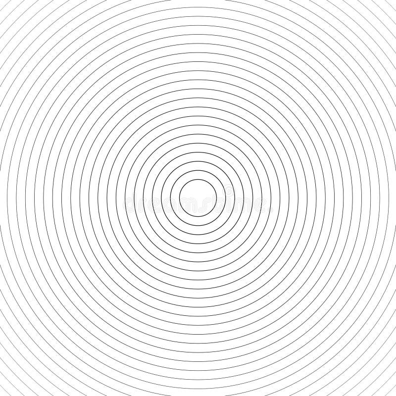 Concentric Linear Circles, Neutral Round Element. Stock Vector ...