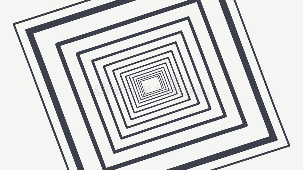 Abstract Concentric Squares Pattern Optical Illusion Vector Design Generative Ai Stock Vector