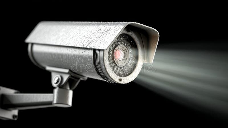 Abstract Concept of AI Surveillance in Space with Modern Security ...