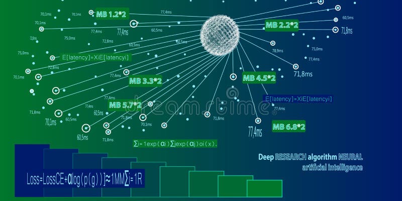 Abstract Concept Algorithms Big Data Presentations Deep Research Algorithm Neural Artificial