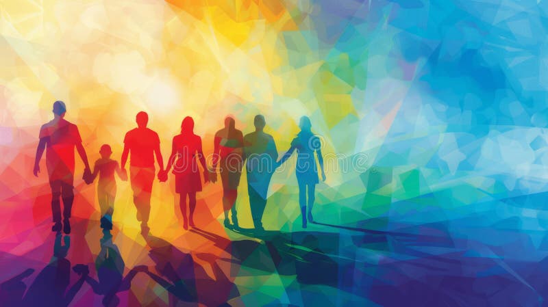 Abstract Concept Background Illustrating the Unity and Harmony of ...