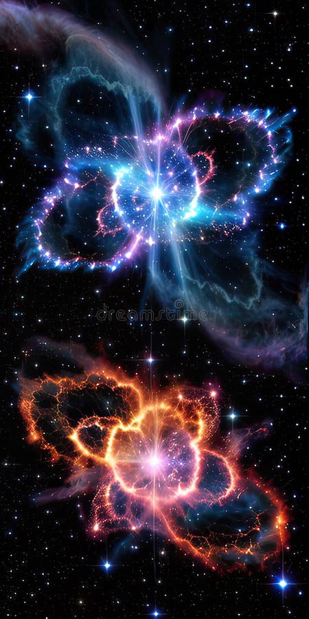 Abstract Concept Background Stunning Supernova by Assorted Colorful ...