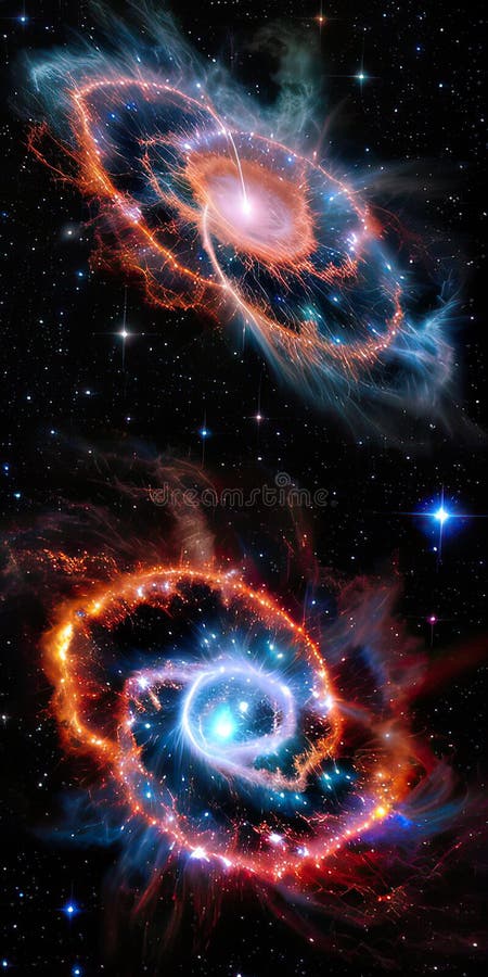 Abstract Concept Background Stunning Supernova by Assorted Colorful ...