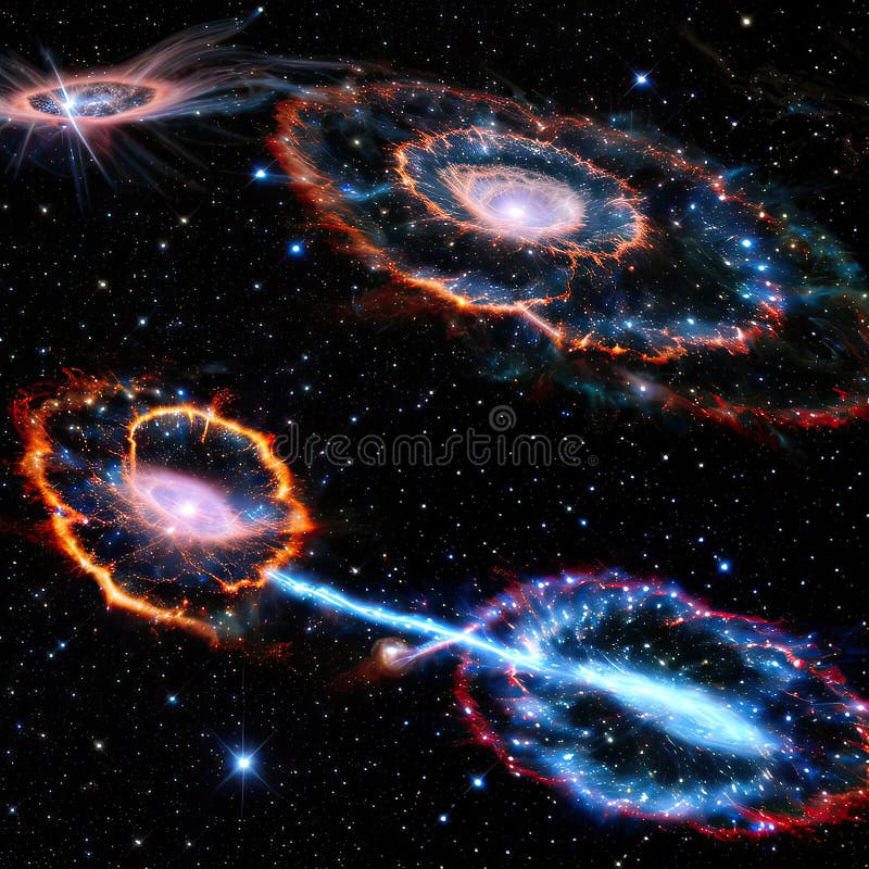 Abstract Concept Background Stunning Supernova by Assorted Colorful ...