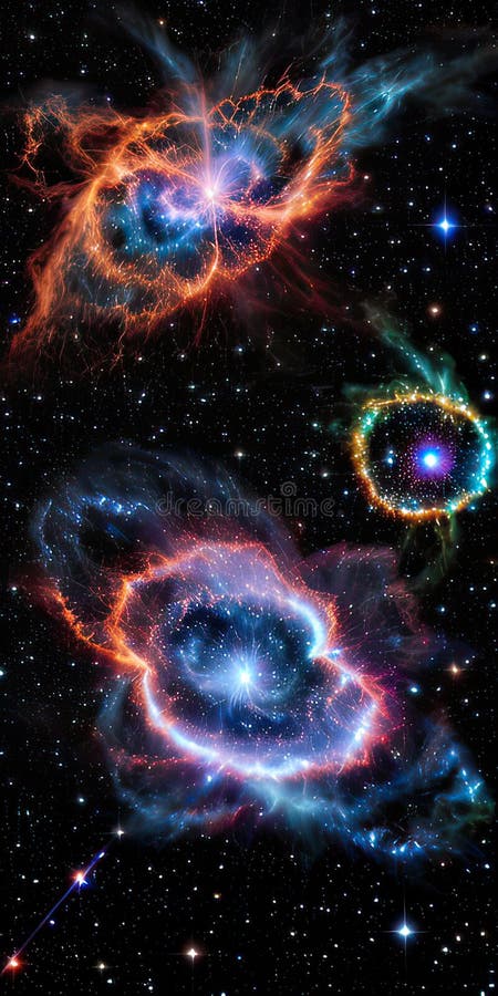 Abstract Concept Background Stunning Supernova by Assorted Colorful ...