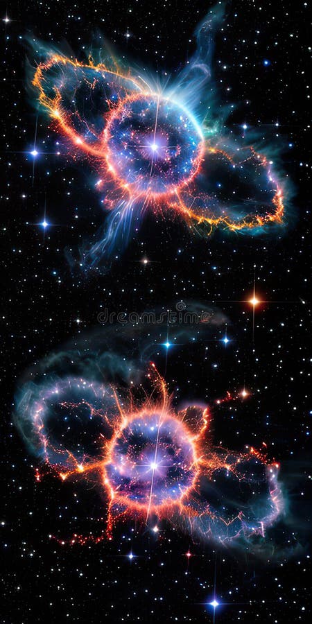Abstract Concept Background Stunning Supernova by Assorted Colorful ...