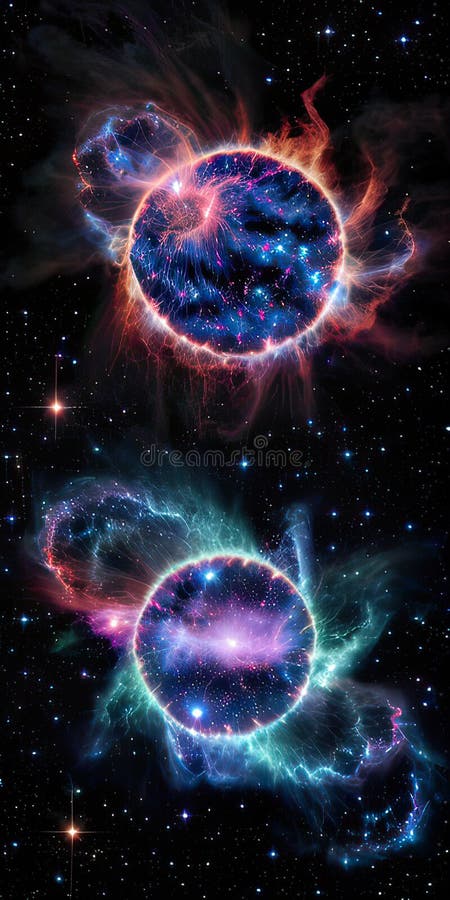 Abstract Concept Background Stunning Supernova by Assorted Colorful ...