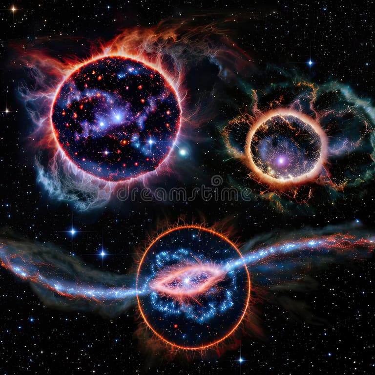 Abstract Concept Background Stunning Supernova by Assorted Colorful ...