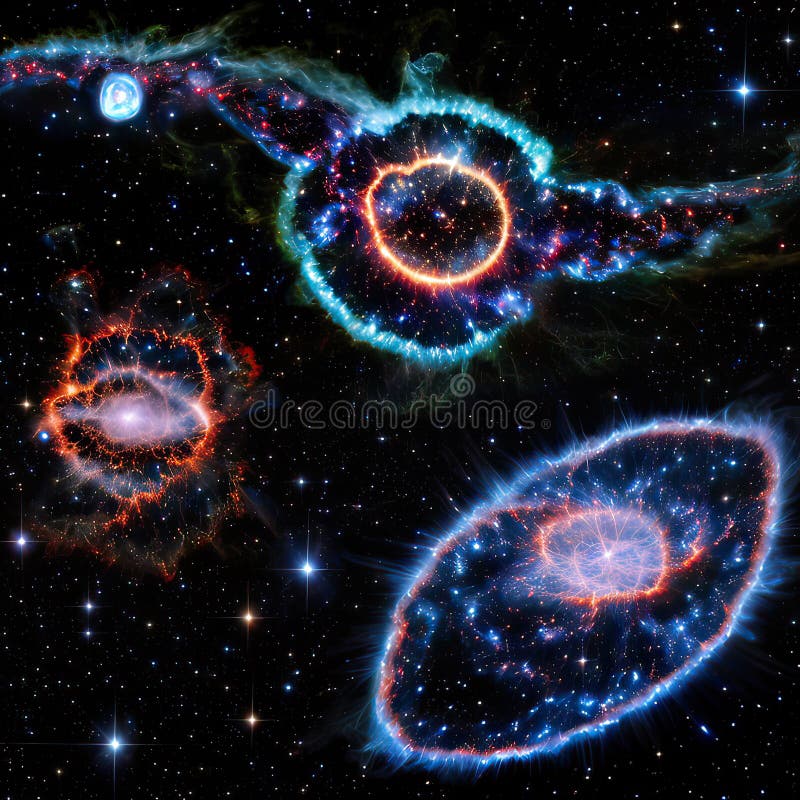 Abstract Concept Background Stunning Supernova by Assorted Colorful ...