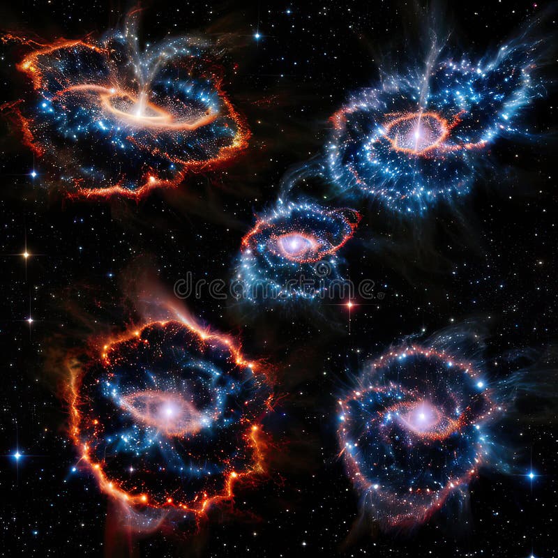 Abstract Concept Background Stunning Supernova by Assorted Colorful ...