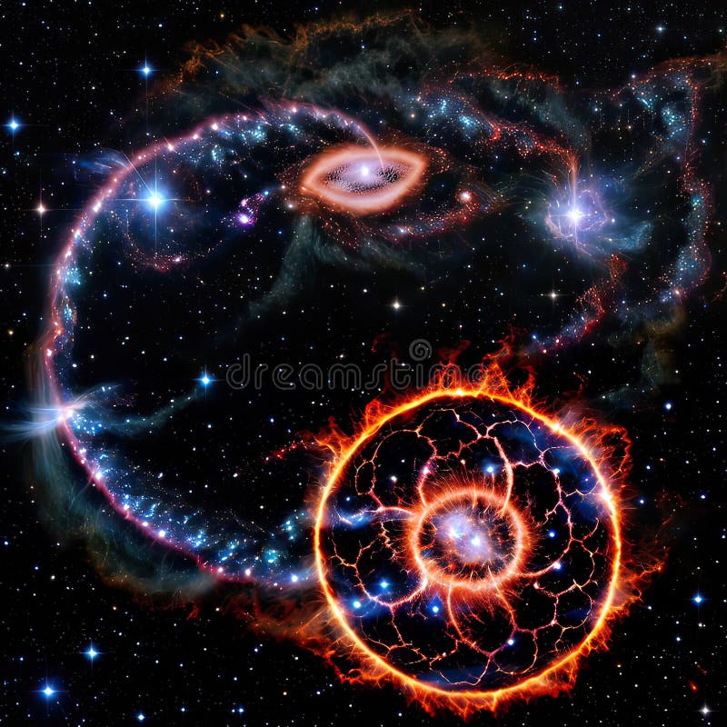 Abstract Concept Background Stunning Supernova by Assorted Colorful ...